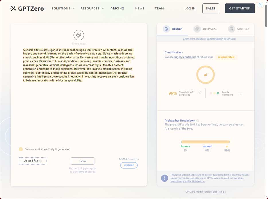 AI Detection: Yes, a Computer Can Tell if AI Wrote This -- Pure AI