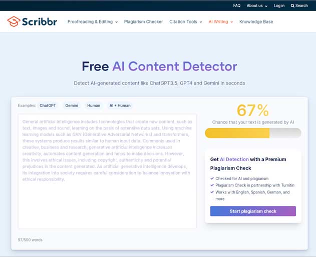 AI Detection: Yes, a Computer Can Tell if AI Wrote This -- Pure AI